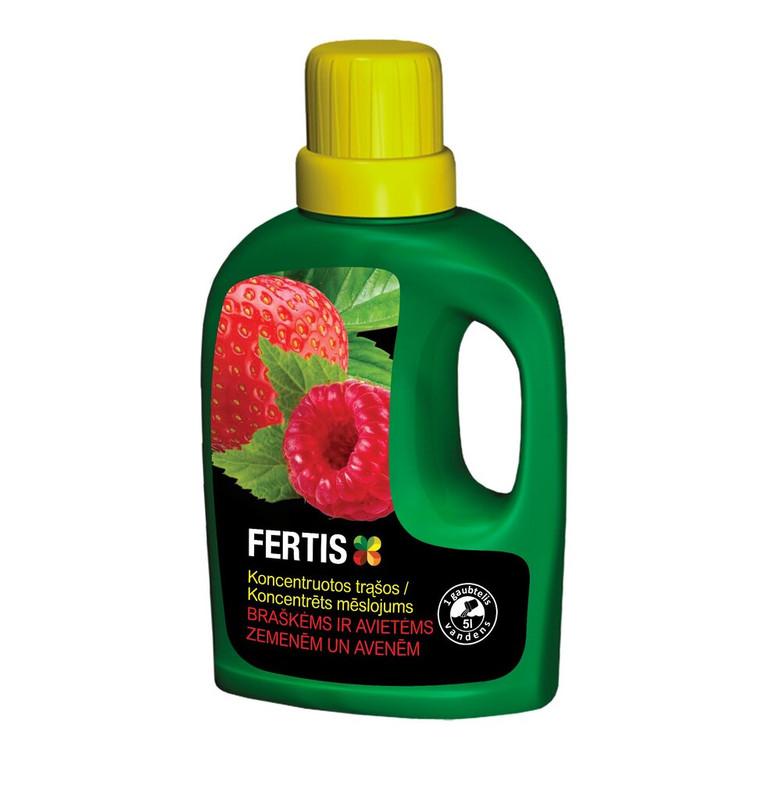 FERTIS skystos koncentruotos trąšos braškėms ir avietėms, 0.5 L, žema ...