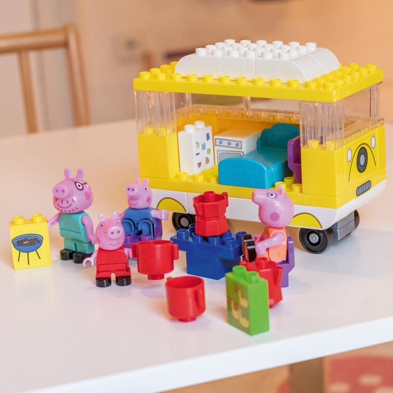 BIG Camper Blocks Pig Peppa Bloxx 54 el + 4 figūrėlės | Varle.lt