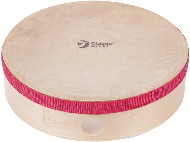 CLASSIC WORLD EDU Muzikinis instrumentas Būgnas Tamburinas 20 cm, žema ...