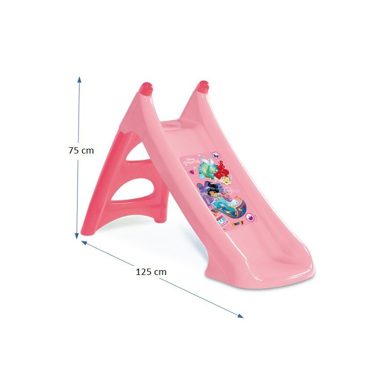 Smoby XS Disney Princess slide anti-UV danga 95 cm čiuožykla, žema ...