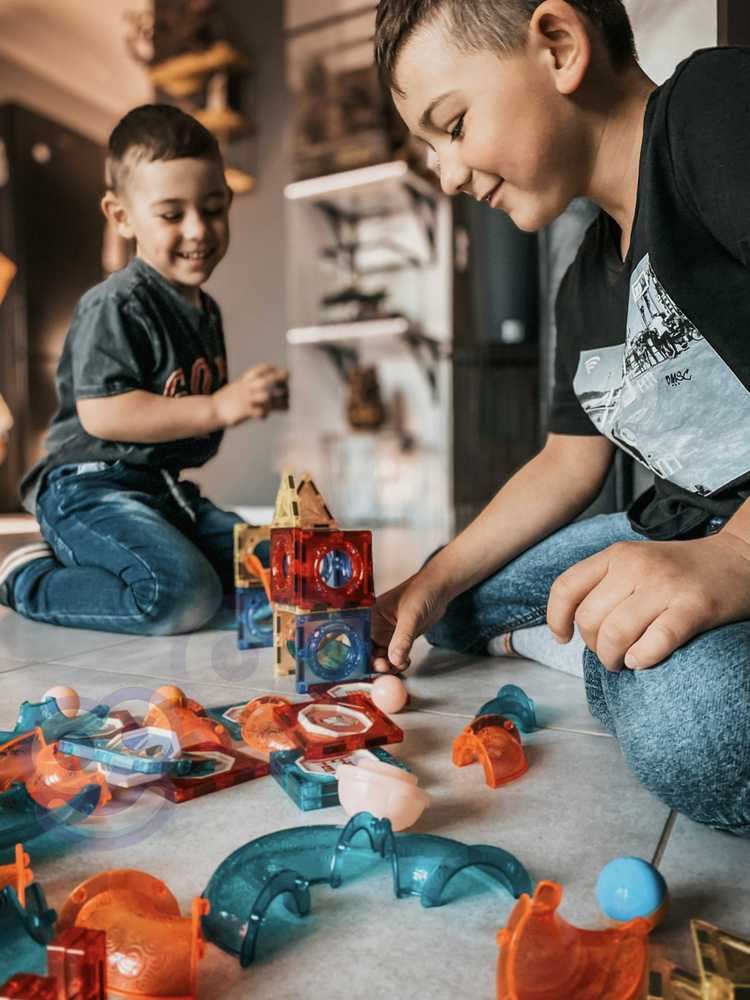 „Woopie Magnetic Block“ šviesos rutulio takelis 75 EL., modelis - 40000 ...