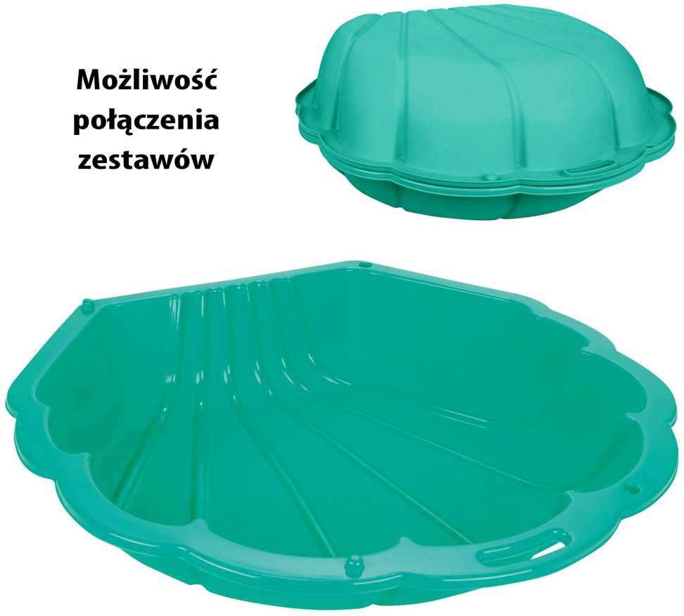 WOOPIE Sandbox Pool Shell Žalias 3in1 Sausas baseinas 1 vnt., žema ...