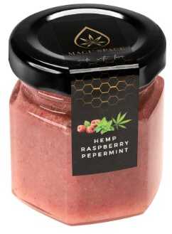 Medaus arbata su avietėmis, pipirmėte ir kanapėmis, 60gr, žema kaina ...