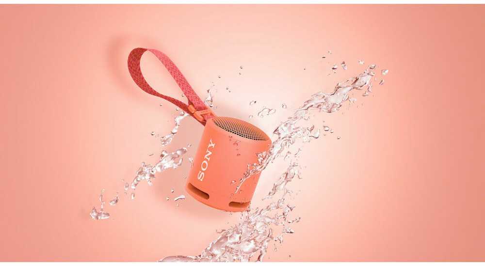 Nešiojama kolonėlė Sony SRS-XB13 Extra Bass, Koralų rožinės spalvos ...