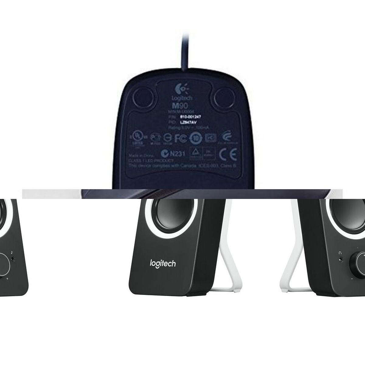 Optinė pelė su laidu Logitech M90 juoda, modelis - ‎910-001793, žema ...