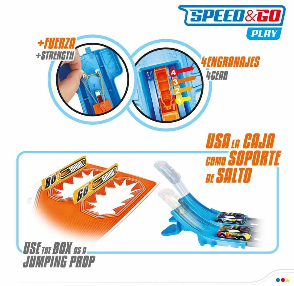 Speed Go Akrobatinė lenktynių trasa Speed & Go 4 automobilis 4 vnt. 112 ...