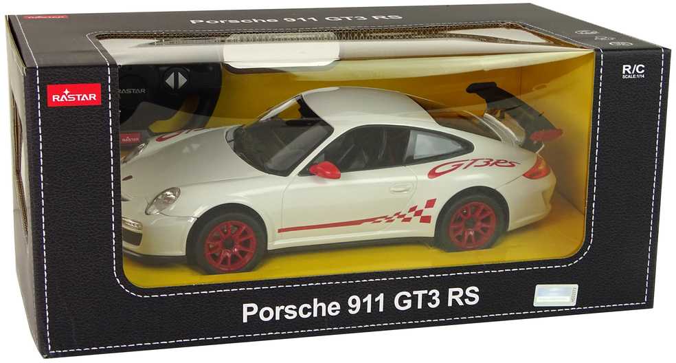 Car R / C Porsche 911 GT3 RS 1:14 Rastar Baltas, žema kaina | Varle.lt