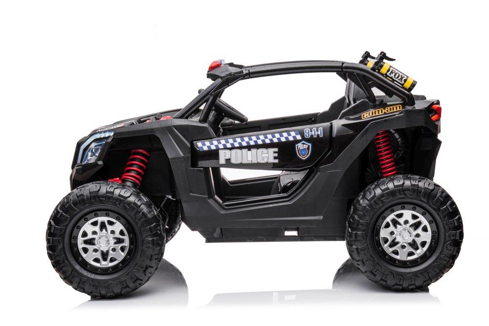 Lean Cars Elektrinis Ride On Buggy XB-2118 Police Juodas 4x4, modelis ...