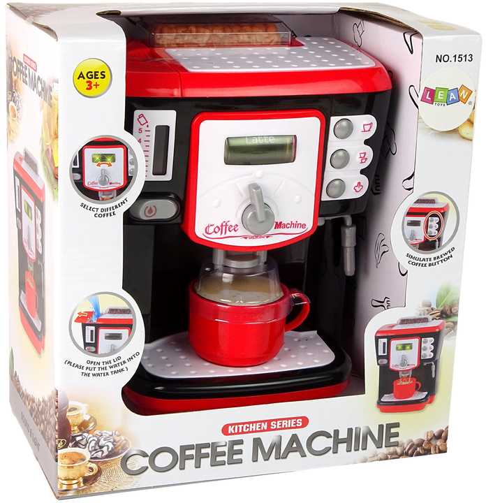 Lean Cars Kavos aparatas Do Kawy Juodai-Raudona Automat, modelis ...