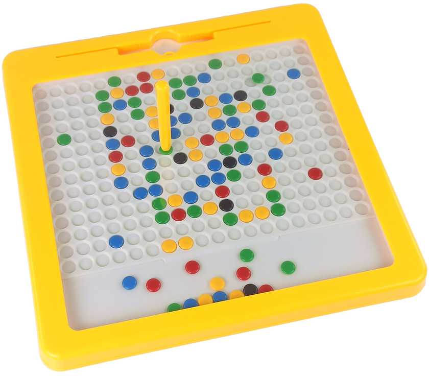 Lean Toys Magnetinė lenta 100 geltonų karoliukų, žema kaina | Varle.lt