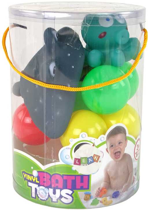Lean Toys Guminių kamuoliukų vonios žaislų rinkinys, žema kaina | Varle.lt