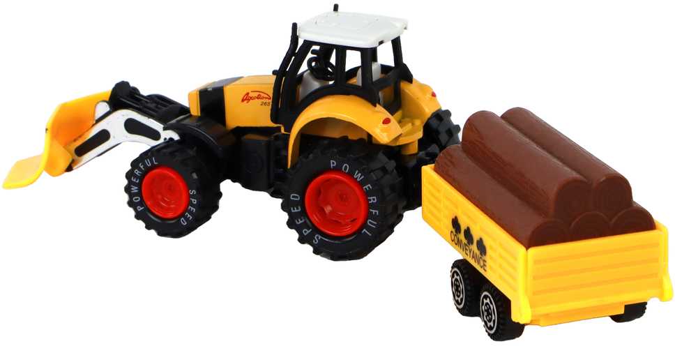 Lean Cars Tractor With Trailer Excavator Bulldozer Agricultural Machine ...