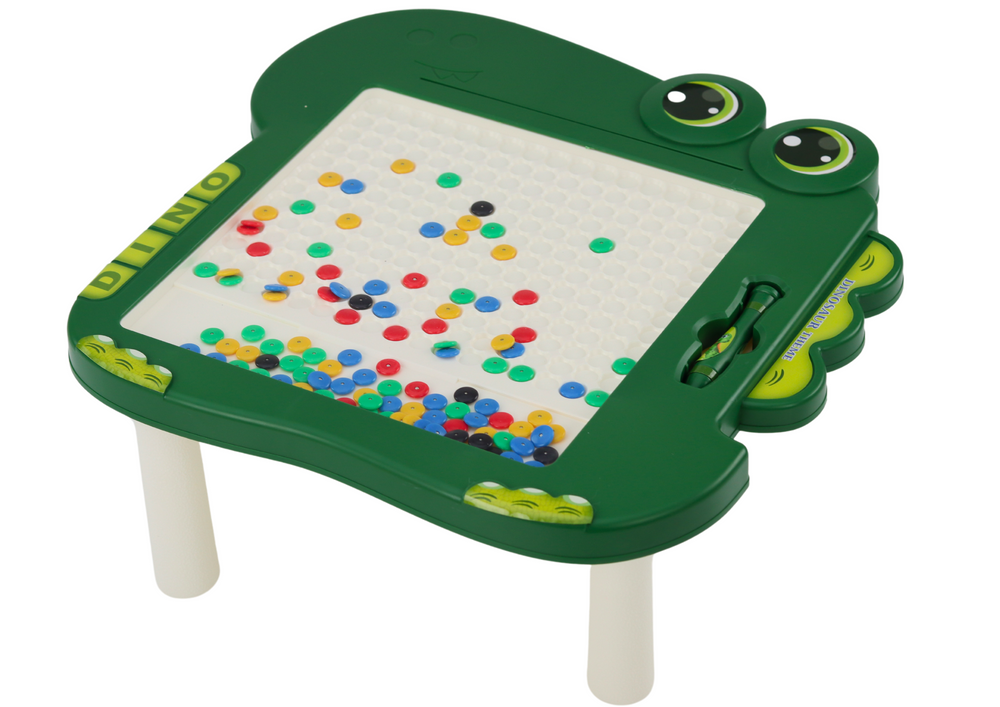 Lean Dinosaur Educational Magnetic Board Table Pad Puzzle Green, žema ...