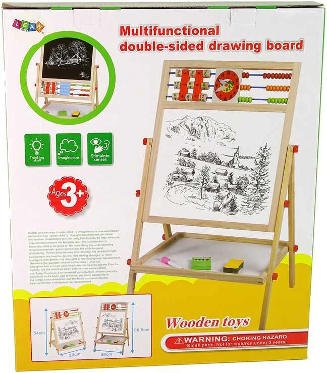 Lean Double-Sided Educational 2in1 Wooden Drawing Board, žema kaina ...