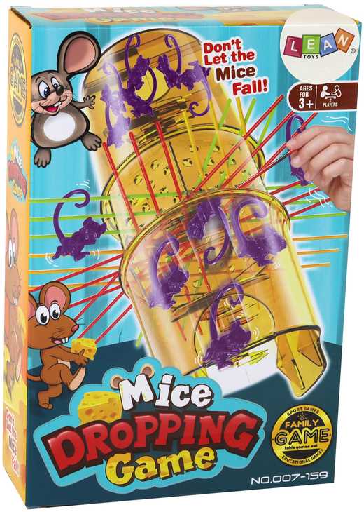 Lean Toys Arkadinis žaidimas Pagauk pelę krintančios pelės lazdelės ...