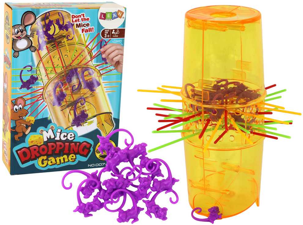 Lean Toys Arkadinis žaidimas Pagauk pelę krintančios pelės lazdelės ...