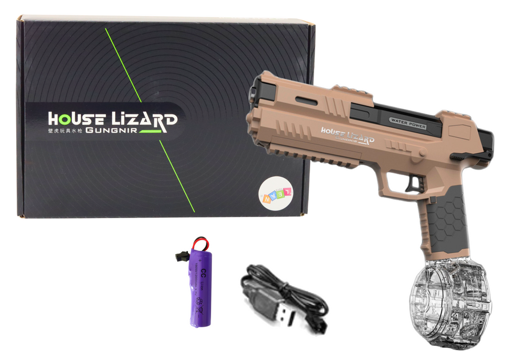 Lean Toys Automatic Vanduo Gun Brown Transparent Container, žema kaina ...