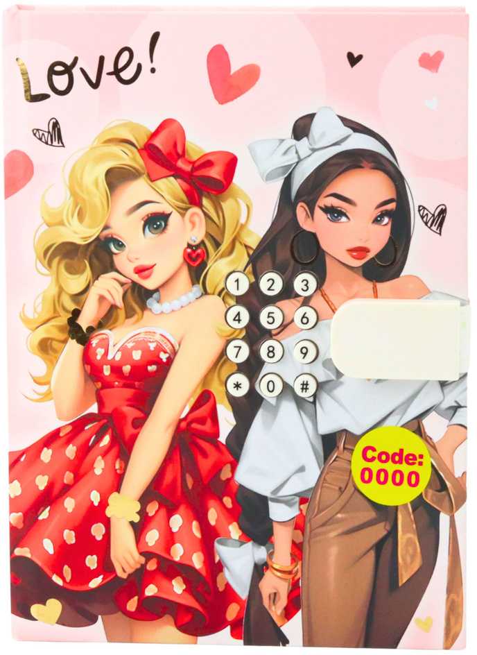 Lean Toys Mergaičių dienoraštis su kodu ir melodijomis, modelis - 27903 ...