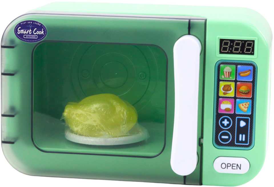 Lean Toys Microwave For Kids Rotating Chicken Lights Sounds Žalias ...