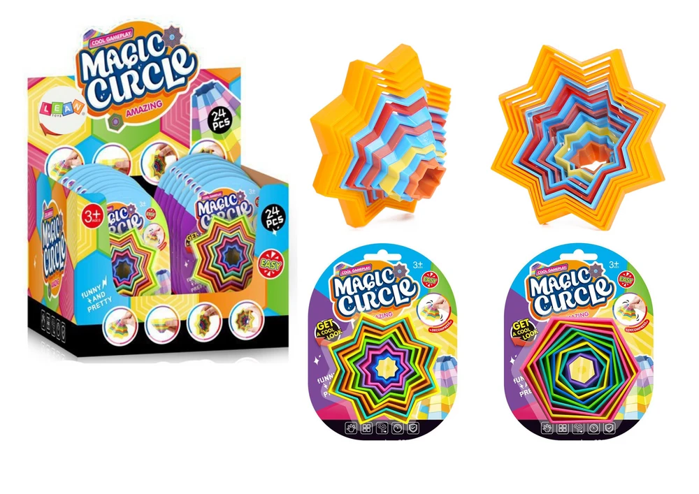 Lean Toys Sensorinis žaislas Magic Shapes, apie 10x10x3 cm, modelis ...