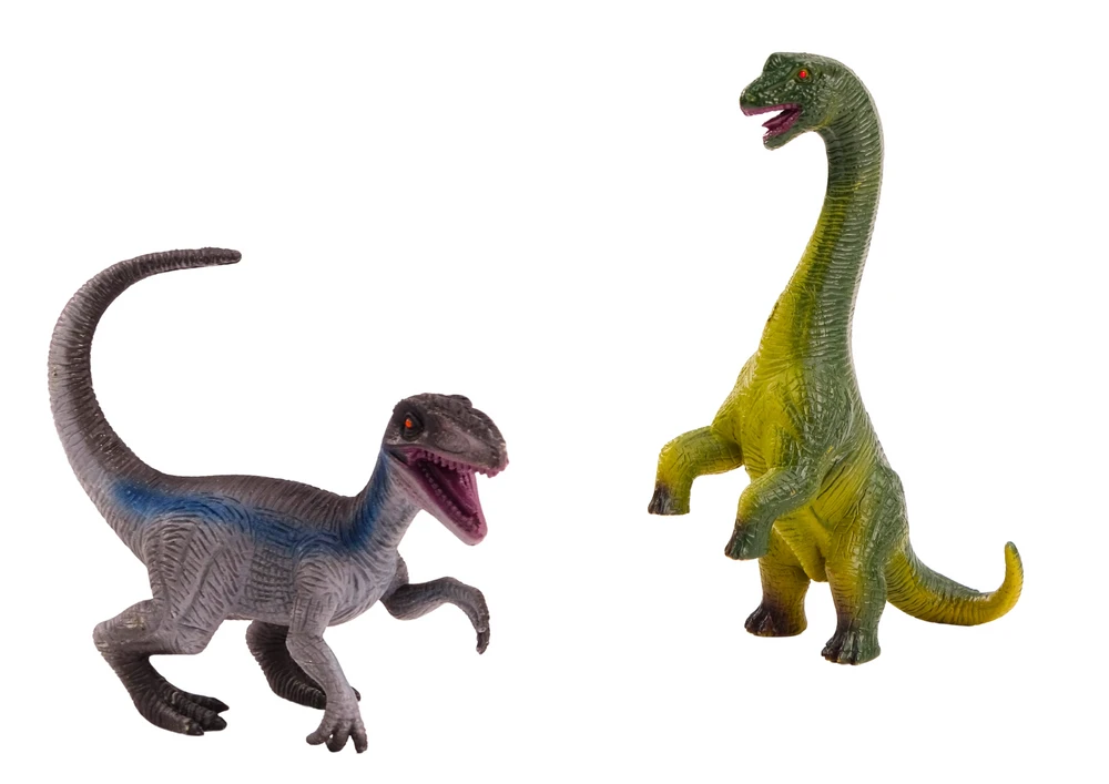 Lean Toys Set of Dinosaur Figures Brachinosaurus Velociraptor 2l, žema ...