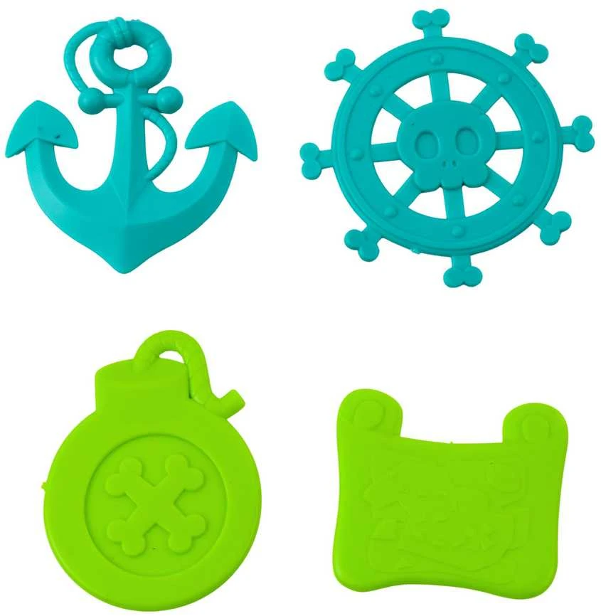 Lean Toys Treasure Chest Set for Diving and Vanduo Fun, Brown, 21 pcs ...