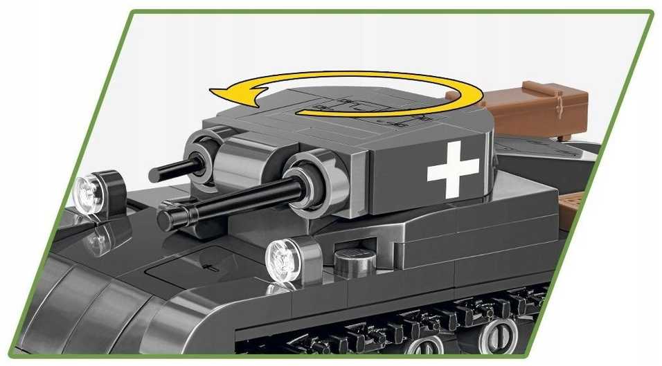 Cobi Antrojo pasaulinio karo tanko modelis Panzer II Ausf. A, žalias ...