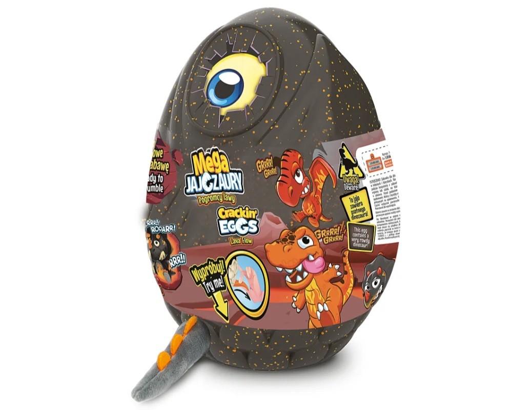 Epee Mega Jajozaury Pogromcy Lawy - pliušinis 26cm su dźwiękiem pilkas ...