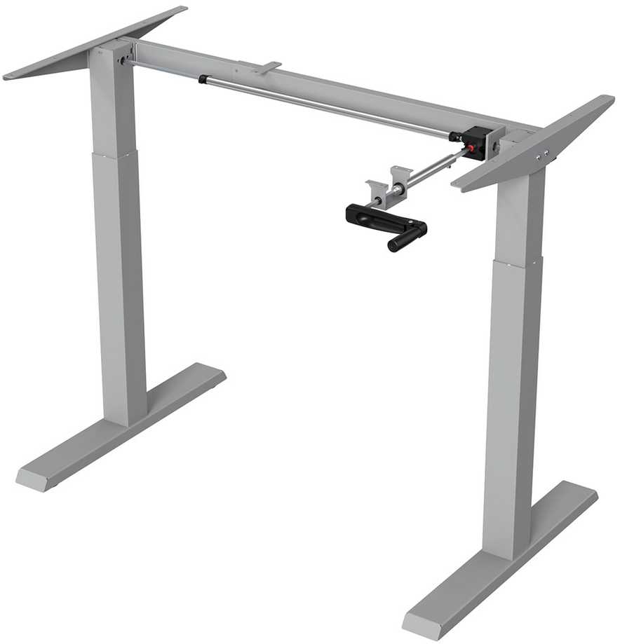 ergo office Ergo biuro stalas, rankinis aukščio reguliavimas, pilka ER ...