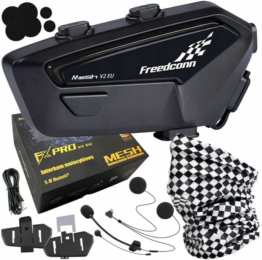 freedconn FreenConn FX Pro V2 EU MESH motociklo domofonas, modelis - FX ...