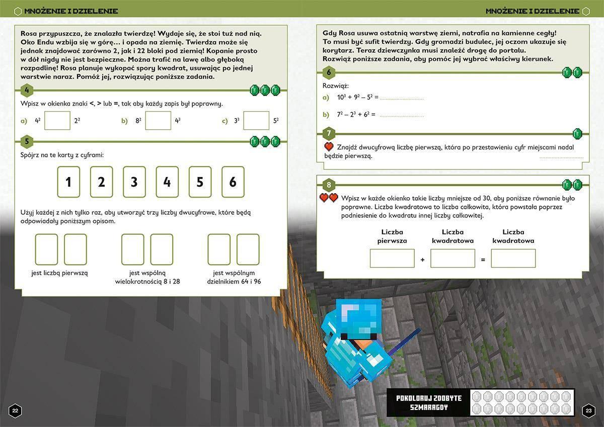 KNYGA HARPERCOLLINS Minecraft. Matematika. Mega Tasks 12+, modelis - 71547, žema kaina | Varle.lt