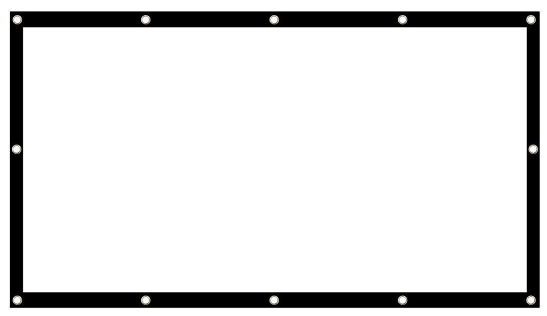 Maclean Projektoriaus ekranas 84 cale mc-980 186x100cm obramowanie 25mm ...