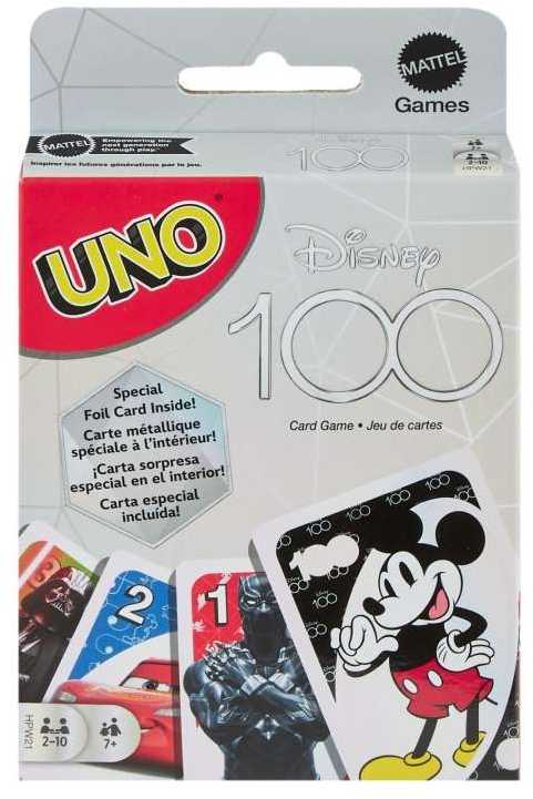 Mattel UNO kortos, skirtos „Disney“ 100-mečio jubiliejui, modelis ...