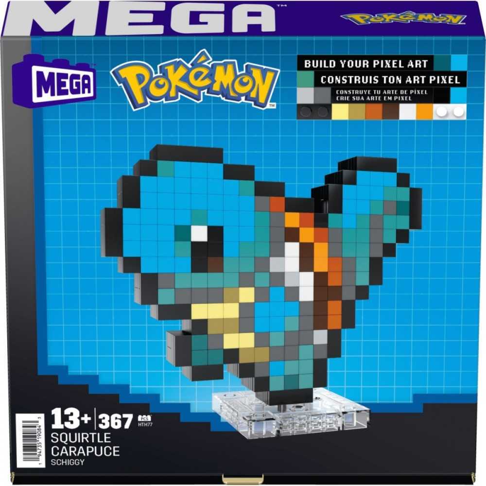 Mega Bloks Mega pokemon klocki pixel squirtle, modelis - HTH77, žema ...