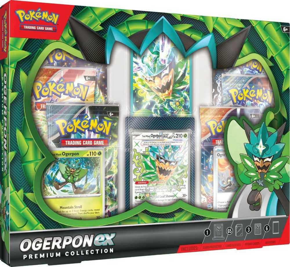 Pokemon Tcg Kortos Ogerpon Premium Box, modelis - PCI85882, žema kaina ...