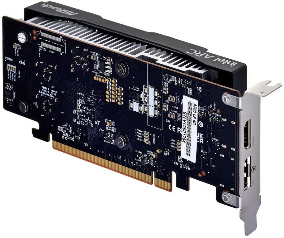 Asrock Arc A380 žemo profilio 6 GB vaizdo plokštė, modelis - A380 LP 6G ...