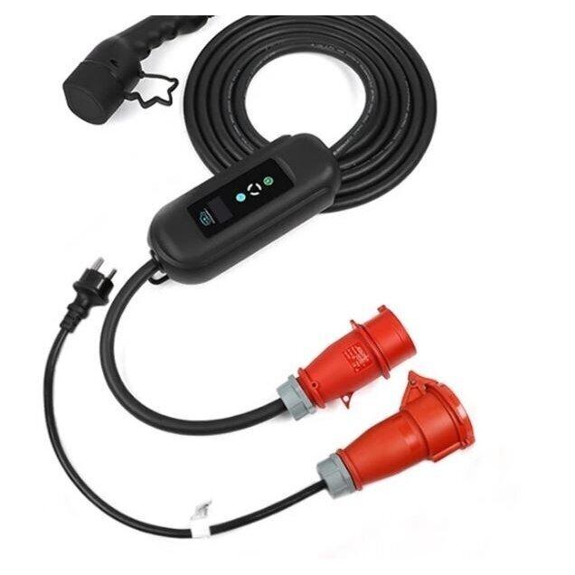 įkrovimo laidas 480 V - type 2 ( 16A, 3 fazės 11 kW) - 10m ilgio, žema ...