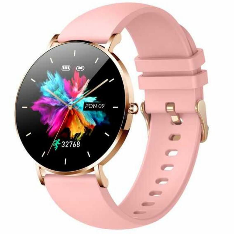 Išmanusis laikrodis Manta Alexa, Rožinio aukso spalvos korpusas su ...