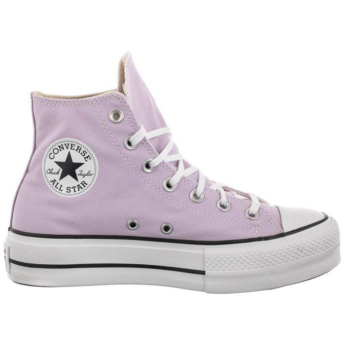 Converse CT All Star Lift Hi Pale Amethyst / Baltas / Juodas A01178C ...