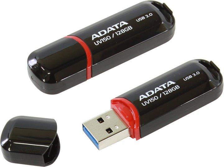 Atmintukas A-DATA UV150 128GB Juodas, modelis - ‎AUV150-128G-RBK, žema ...