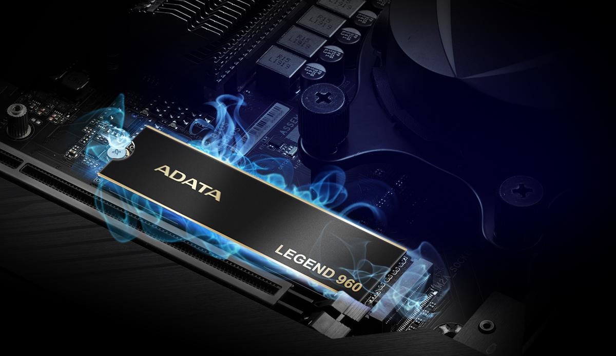 Kietasis diskas Adata LEGEND 960 MAX M.2 NVMe PCIe4x4 2TB, modelis ...
