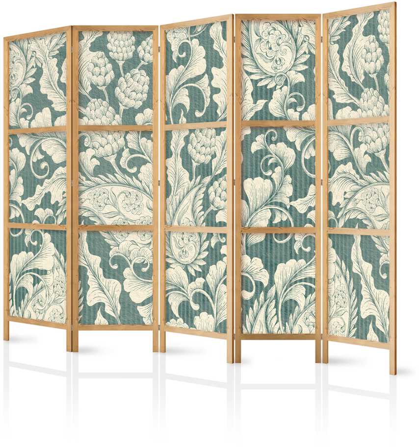 Artgeist Japoniška kambario pertvara - Sage Žalias Flourishes, modelis ...