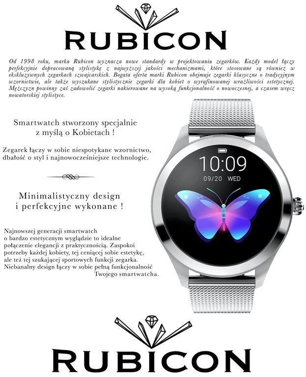 Išmanusis laikrodis Rubicon RNBE37 - Sidabrinis (sr001b), žema kaina ...