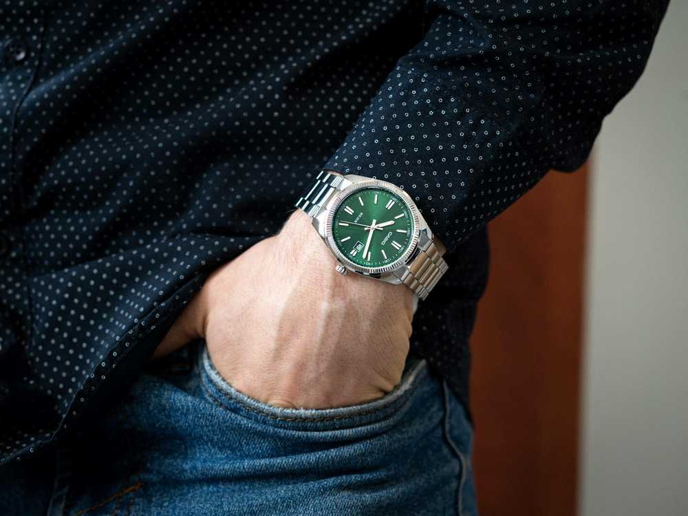 CASIO MTP-1302PD-3AV VYRIŠKAS LAIKRODIS + DĖŽĖ, modelis - zd072g, žema kaina | Varle.lt