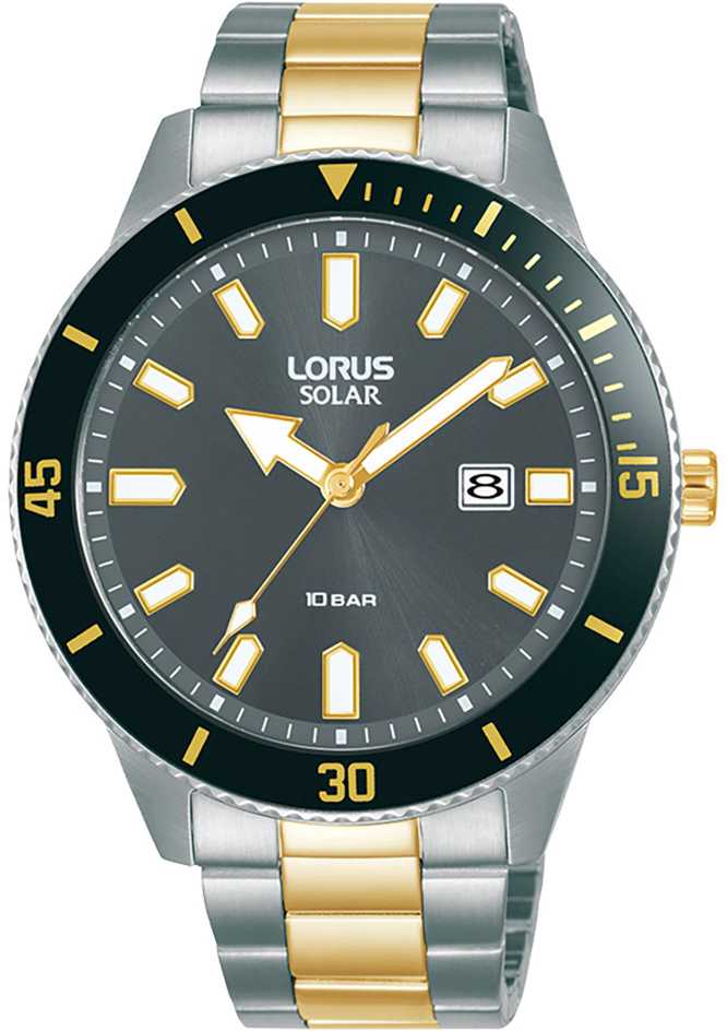 Lorus Solar RX327AX9 vyriškas laikrodis + dėžutė, modelis - zlo105a ...