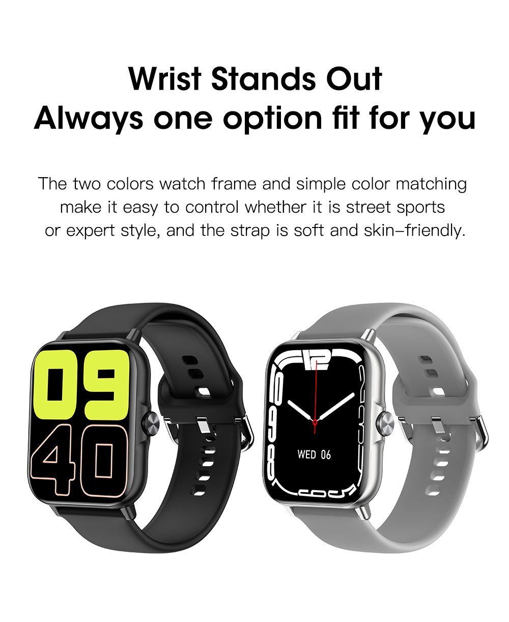 Išmanusis laikrodis Microwear A01, Juodos spalvos, žema kaina | Varle.lt