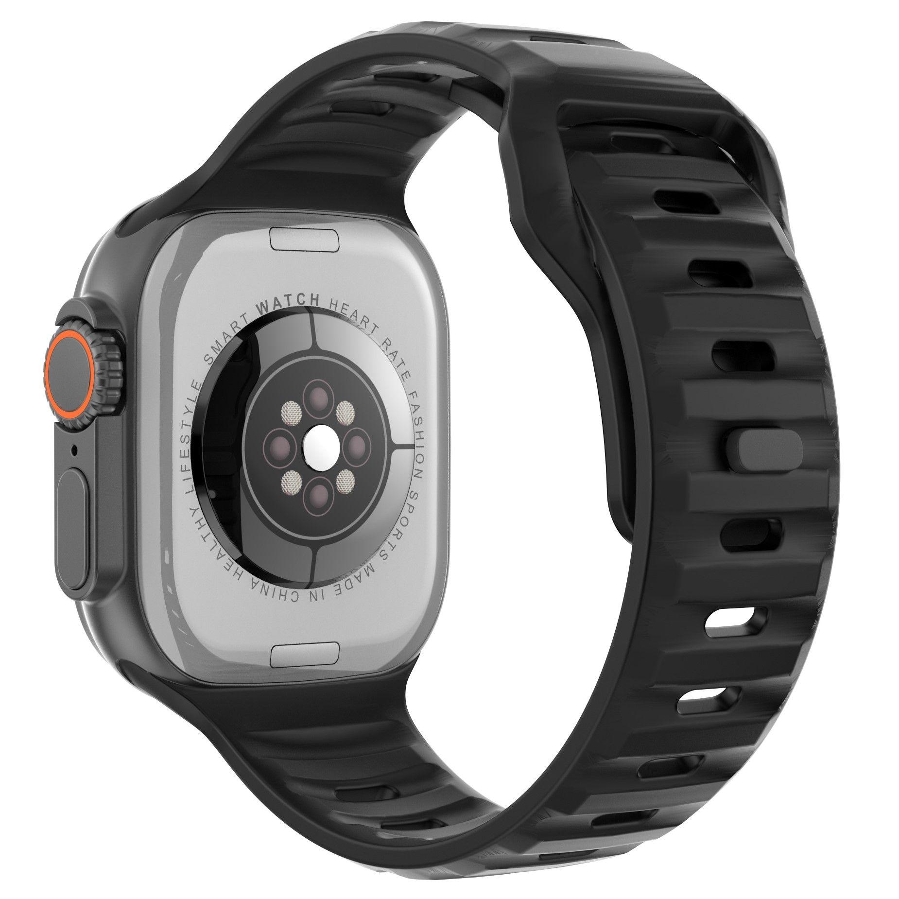 Išmanusis laikrodis DT NO.1 DT8 Ultra NFC, Sidabro spalvos korpusas su tamsiai mėlynos spalvos ...