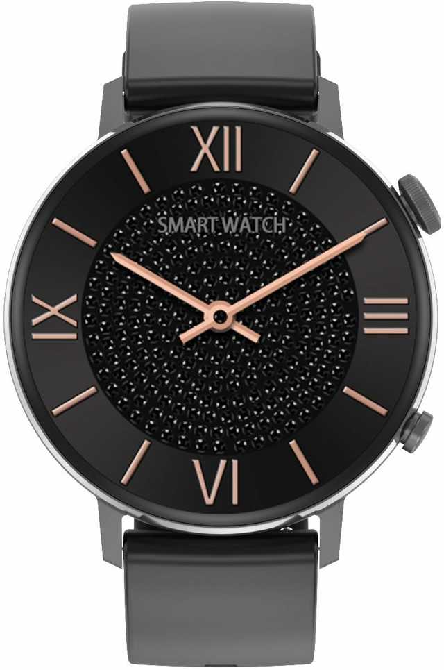 Išmanusis laikrodis DT NO.1 DT88 Max, Grafito spalvos korpusas su juodos spalvos dirželiu, žema ...