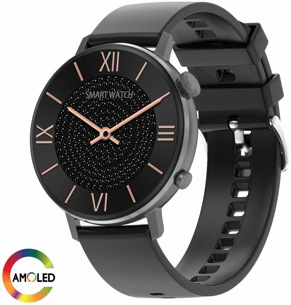 Išmanusis laikrodis DT NO.1 DT88 Max, Grafito spalvos korpusas su juodos spalvos dirželiu, žema ...