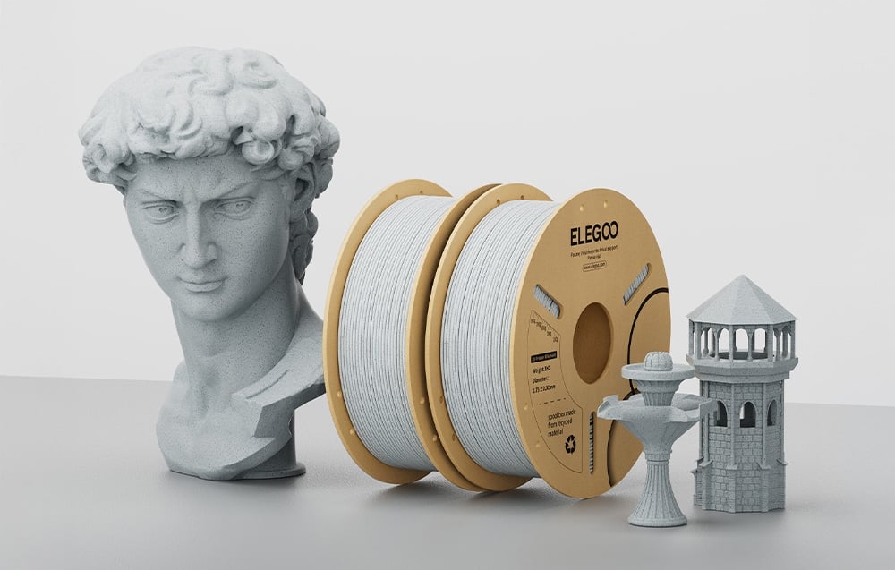 Filament PLA Marble ELEGOO, modelis - 50.203.0113, žema kaina | Varle.lt